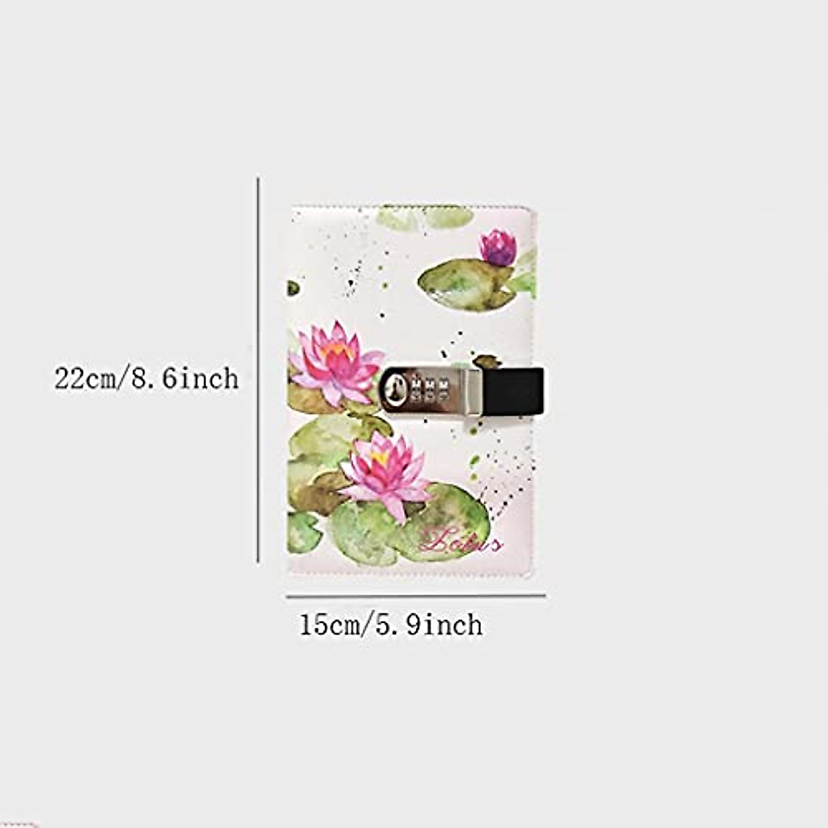 HMEI Lock Diary With Digital Password For Girls,A5 Notebook For Women,For Writing 8.6X5.9 Inch 130 Sheets And 260 Pages fashion notebook (Color : Sakura)