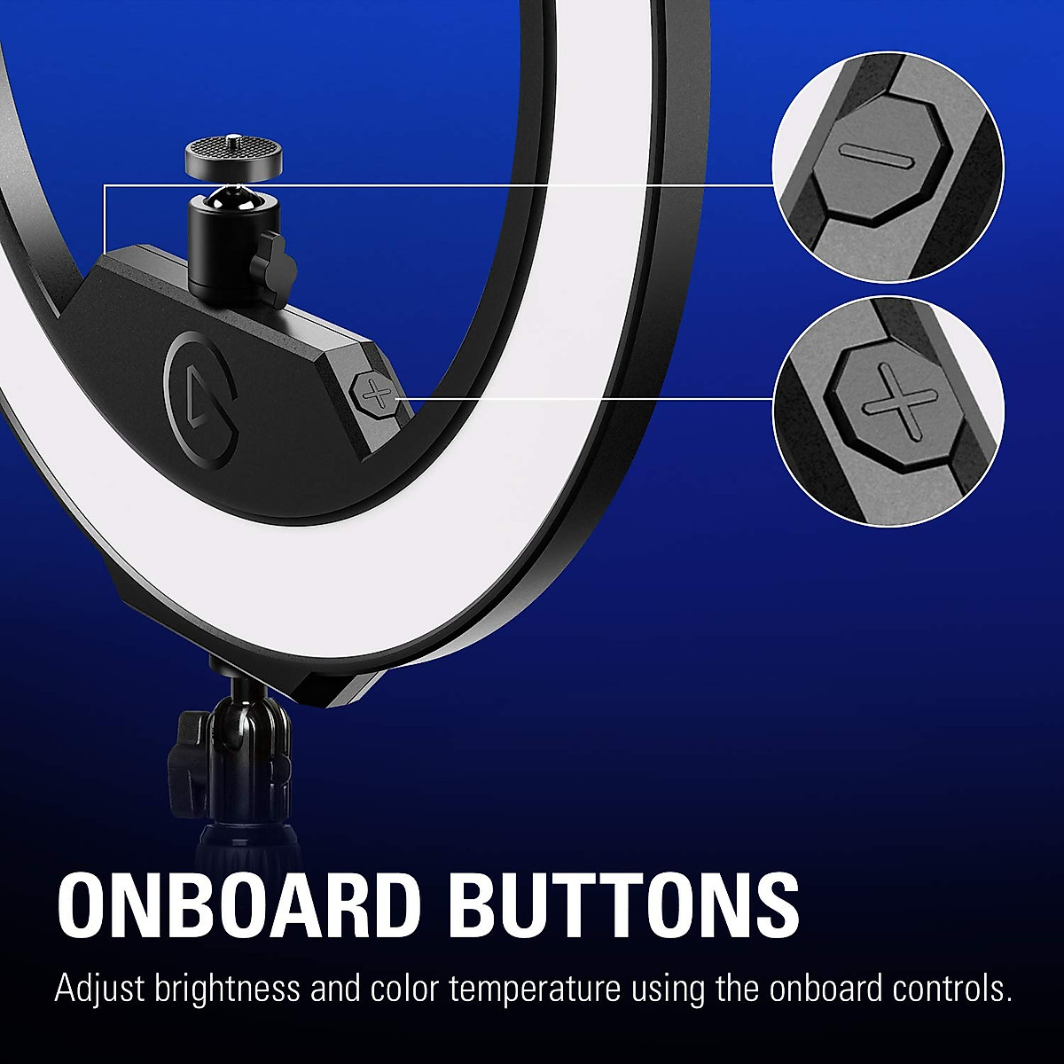 Elgato Ring Light - Premium 2500 lumens Light with desk clamp and ball mount for Streaming, TikTok, Instagram, Home Office, Temperature and Brightness app-adjustable on Mac, PC, iOS, Android