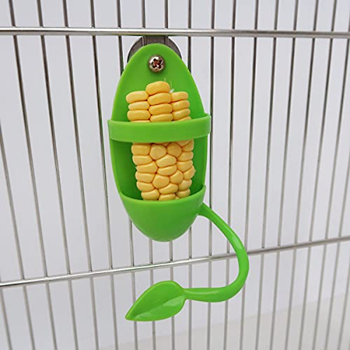 Plastic Bird Feeding Holder for Cuttlebone on Cage Parrot Cage Stands Parrots Feeder Perches,3 Pieces