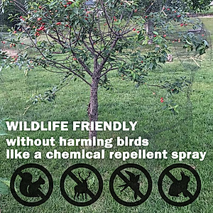 POYEE Garden Netting - 7 x 100 FT Heavy Duty Garden Net for Vegetables and Fruit Trees