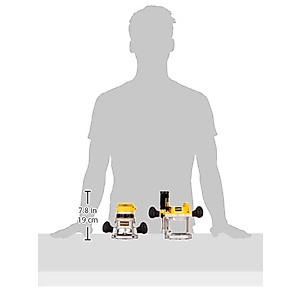 DEWALT Router, Fixed/Plunge Base Combo Kit, 11-Amp, 1-3/4 HP, (DW616PK)