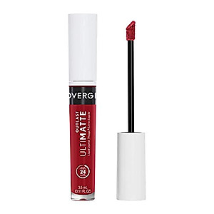COVERGIRL Outlast Ultimatte One Step Liquid Lip Color, Wine O Clock, Wine O Clock, 0.12 Fl Ounce
