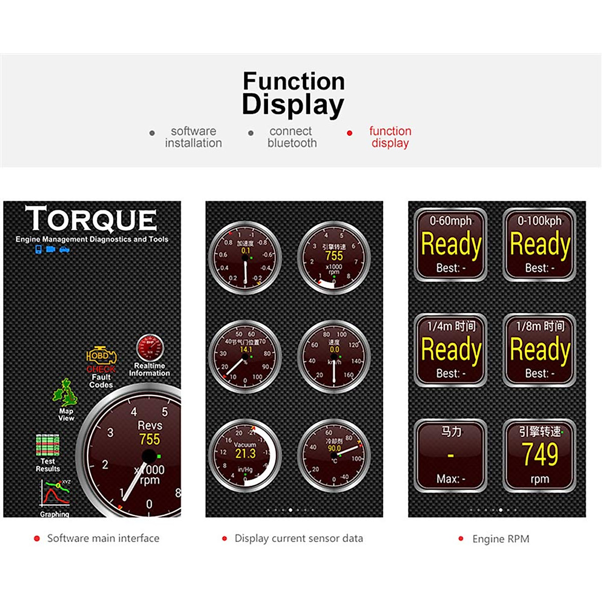 OBD2 Scanner WiFi for Android iOS(iPhone iPad), Launchh OBDII Auto Diagnostic Scan Tool, Car Diagnostic Scanner, Car Error Code Reader Elm327 OBD