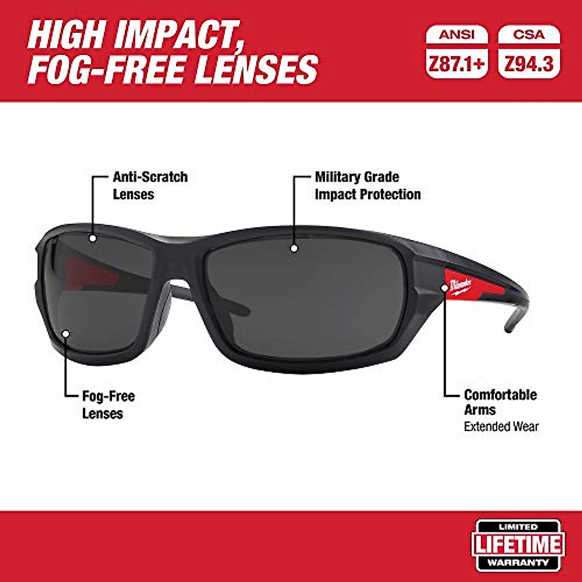 Milwaukee Tinted Performance Safety Glasses