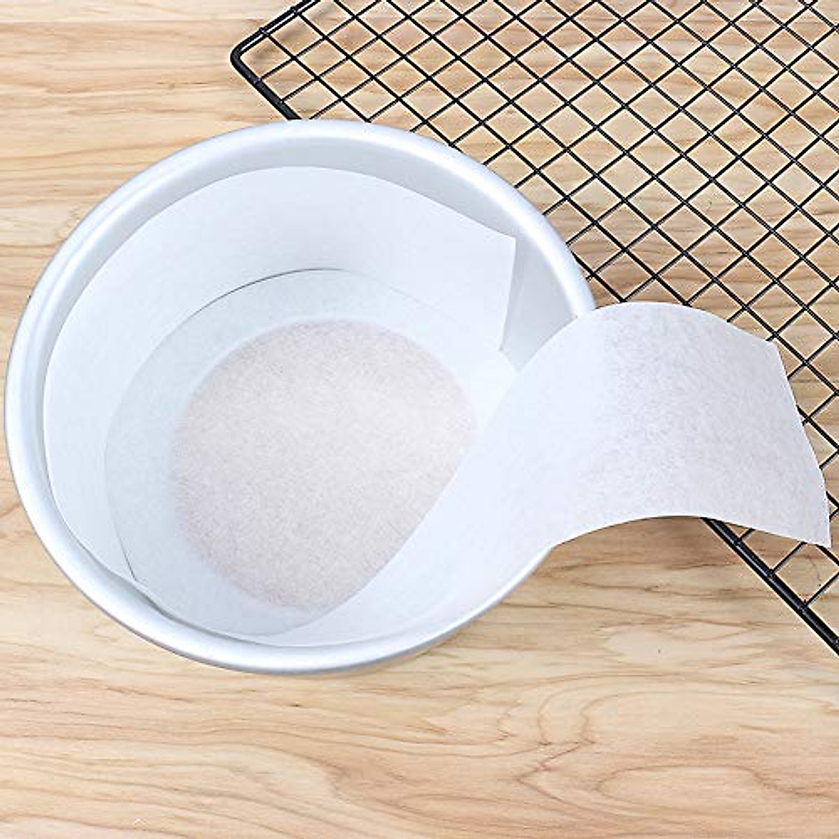 Cake Pan Liner, Nonstick Cake Pan Side Liner/Baking Parchment Paper Liner Roll for Cake Pan, Springform Pan (4in x 164ft)