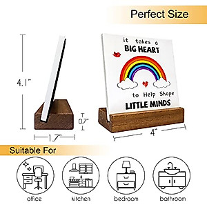 Teacher Appreciation Gifts - Ladies Teacher Gifts For Desk Decor - It Takes A Big Heart To Help Shape Little Minds - The Best Teacher Gifts For Students - Funny Thank You, Birthday, Christmas Gifts