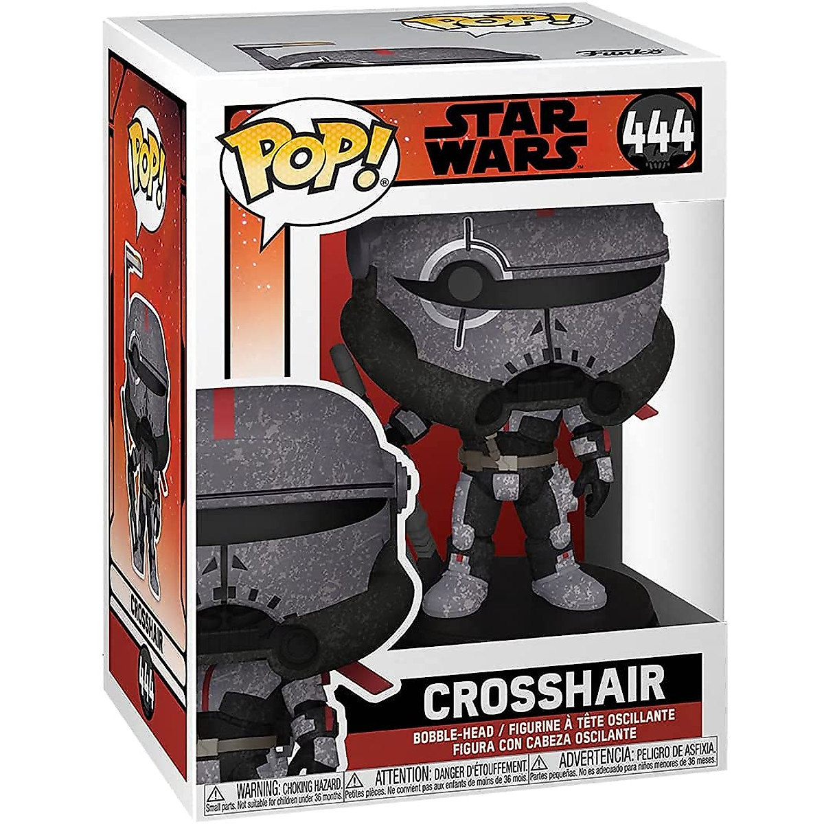POP Star Wars: Bad Batch - Crosshair Funko ! Vinyl Figure (Bundled with Compatible Box Protector Case), 3.75 inches, Multicolored