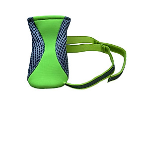 LONSUNEER Puppy Soft Sole Nonslip Mesh Boots, with 2 Reflective Straps, Set of 4, Bright Green Size XXS
