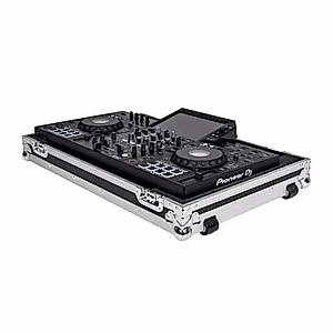 Headliner Low Profile Flight Case with Wheels, Compatible with XDJ-RX3, Black (HL10006)
