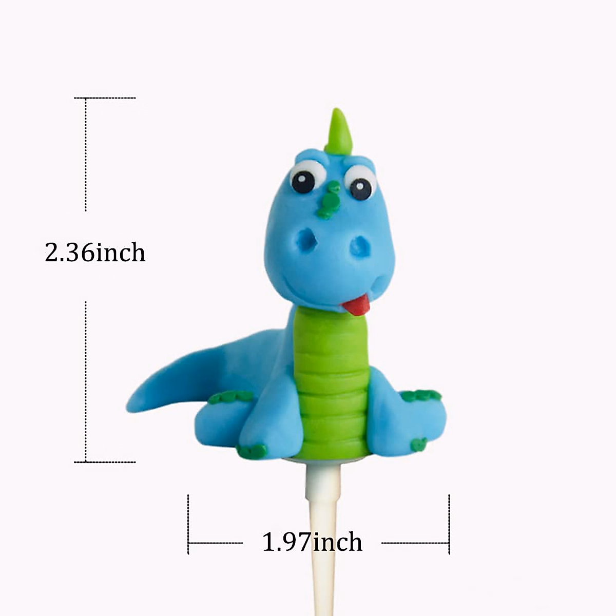 3 Pcs Baby Dinosaur Cake Toppers Miniature Dinosaur Cupcake Inserts for Baby Shower Boys Girls Forest Animals Theme Birthday Party Decor