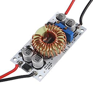 AITRIP 2PCS Adjustable Step-Up Power Supply Module,250W DC-DC Module 10-40V to 10-50V 6A Adjustable Step-Up Power Supply Module 250W DC Booster Constant Voltage Constant Current Power Converter Module