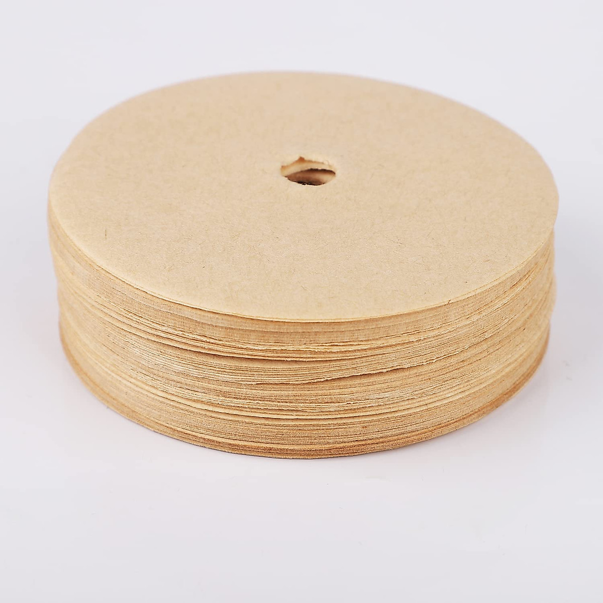 220pcs Round Coffee Filters, 3.75inch Coffee Filters Paper Unbleached Disc Coffee Filters Espresso Coffee Filter for Bozeman Percolator (Brown)