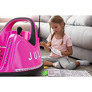 Bumper Buddy Ride On Electric Car for Kids & Toddlers, 12V 2-Speed, Ages 1 2 3 4 5 Year Old Boys - Remote Control, Baby Boy Riding Bumping Toy Gifts Cars, Toys Gift Toddler 12-18 Months Age Kid