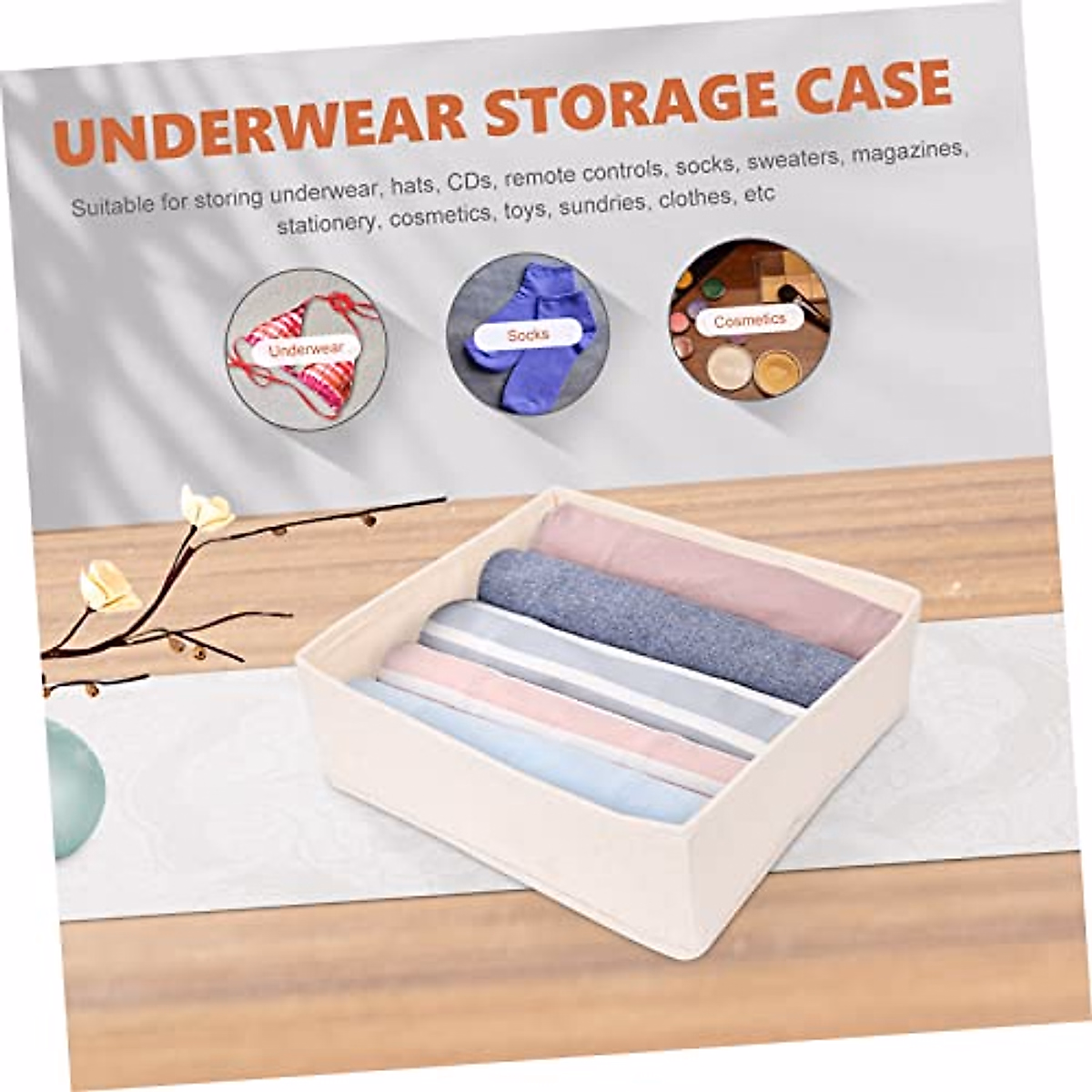 Didiseaon Underwear Closet Organizer travel storage bag travel bra organizer men’s underwear socks drawer organizer panty organizer Cosmetics Storage Container Household Underwear Case