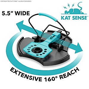 Kat Sense Large Rat Traps That Work, Instant Humane Kill Snap Trap for House, New Wide Strike Bar Captures 3x More Rodents Chipmunks Mice & Squirrels, Set of 4 Indoor Outdoor Mouse Traps Trampas Ratas