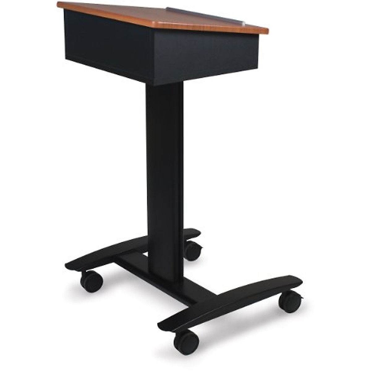 Balt MooreCo Lumina Mobile Lectern 27574 Podium, cherry/black