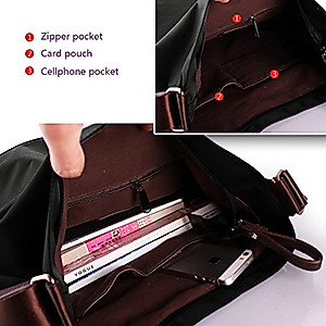 Good Bag Women's Excellent Shoulder Handbags Exquisite Backpack Waterproof Nylon Purse(Black)