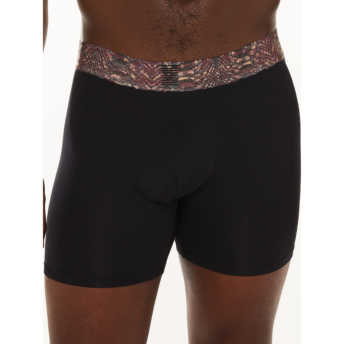 Savage X Fenty, Men's, Savage X Boxer Briefs, Matte logo elastic waistband, Front contour pouch, Cotton, Caviar, M