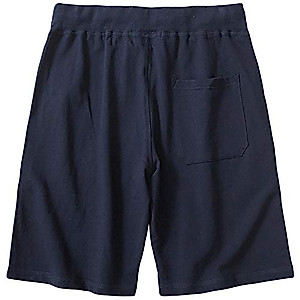 czzstance Mens Shorts Casual Cotton Athletic Shorts Drawstring Workout Running Shorts with Pockets Navy