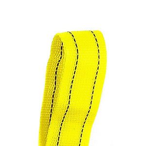 QWORK Tow Strap, | 1.8" x 13' | 11000 lb Capacity, Heavy Duty Towing Strap with Safety Hook, Trailer Rope Unloader for Vehicle Recovery, Towing, Stump Removal, etc