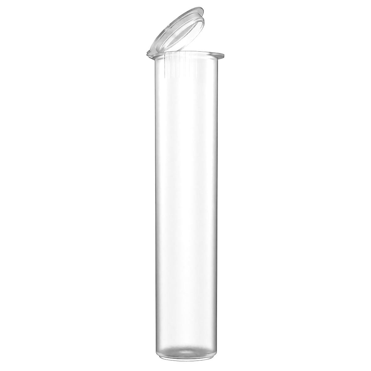 92mm CR Plastic Packaging Pop Top Tubes - Child Resistant Travel Holder Vial Containers - 700 qty (Clear)