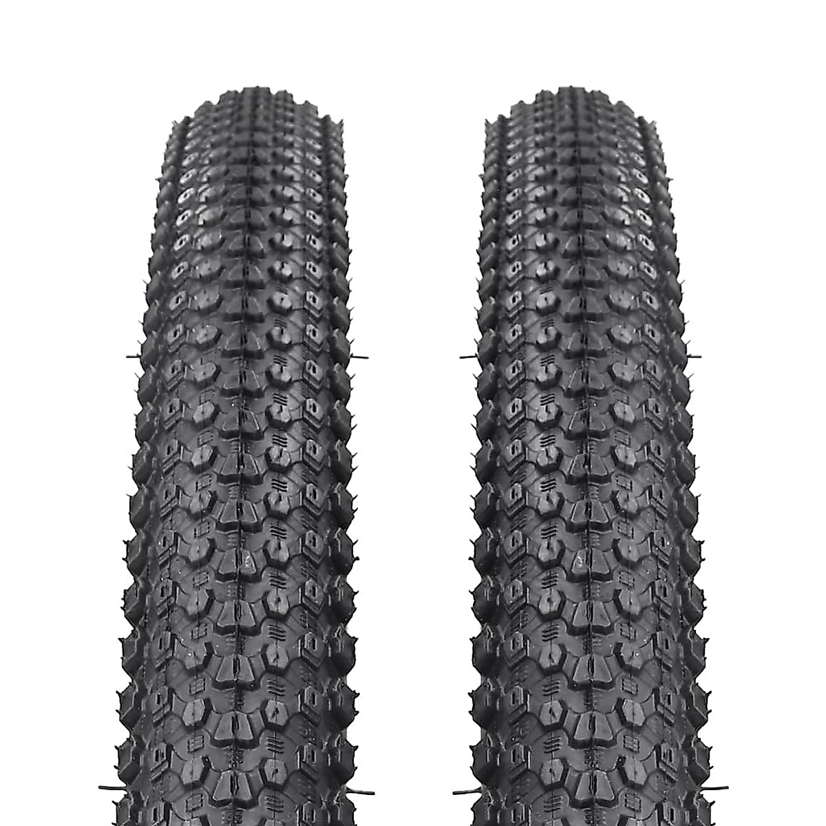 2 Pack 18"x2.125" Bike Tires with 2 Levers Replacement Bicycle Tires for Mountain Trail Road City Park Pavement Surface (18x2.125-2 Tires 2 Levers)