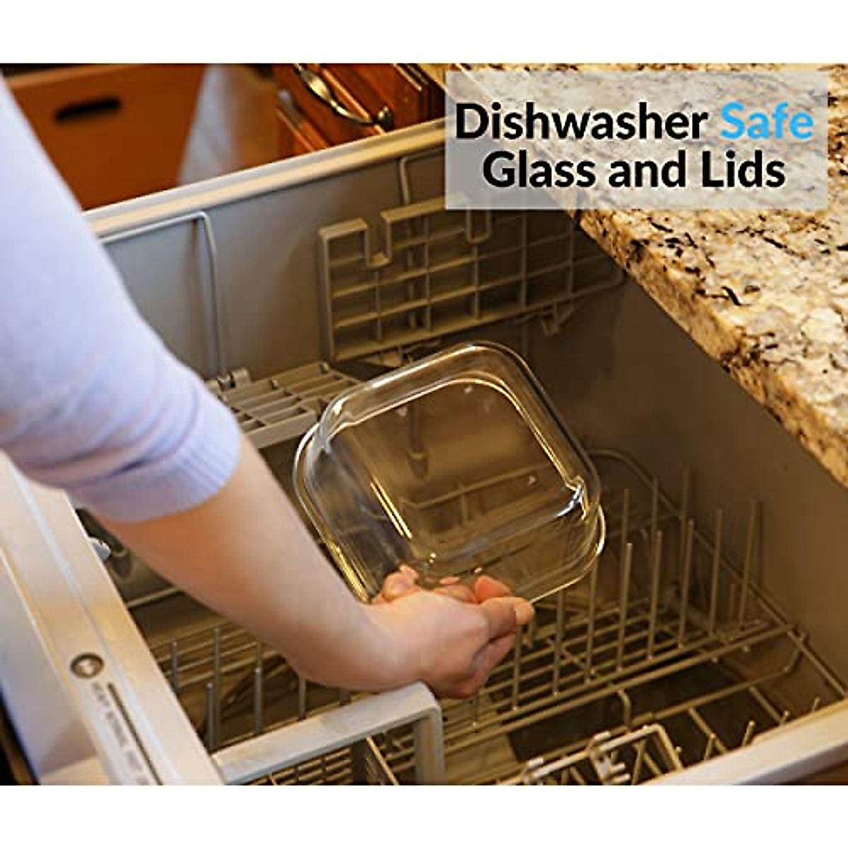 1790 Glass Food Storage Containers with Lids - 9 Pack - Glass Meal Prep Containers, Airtight Glass Lunch Boxes, Approved & Leak Proof Heat Resistant Up to 550℉ (18 Total Pieces)