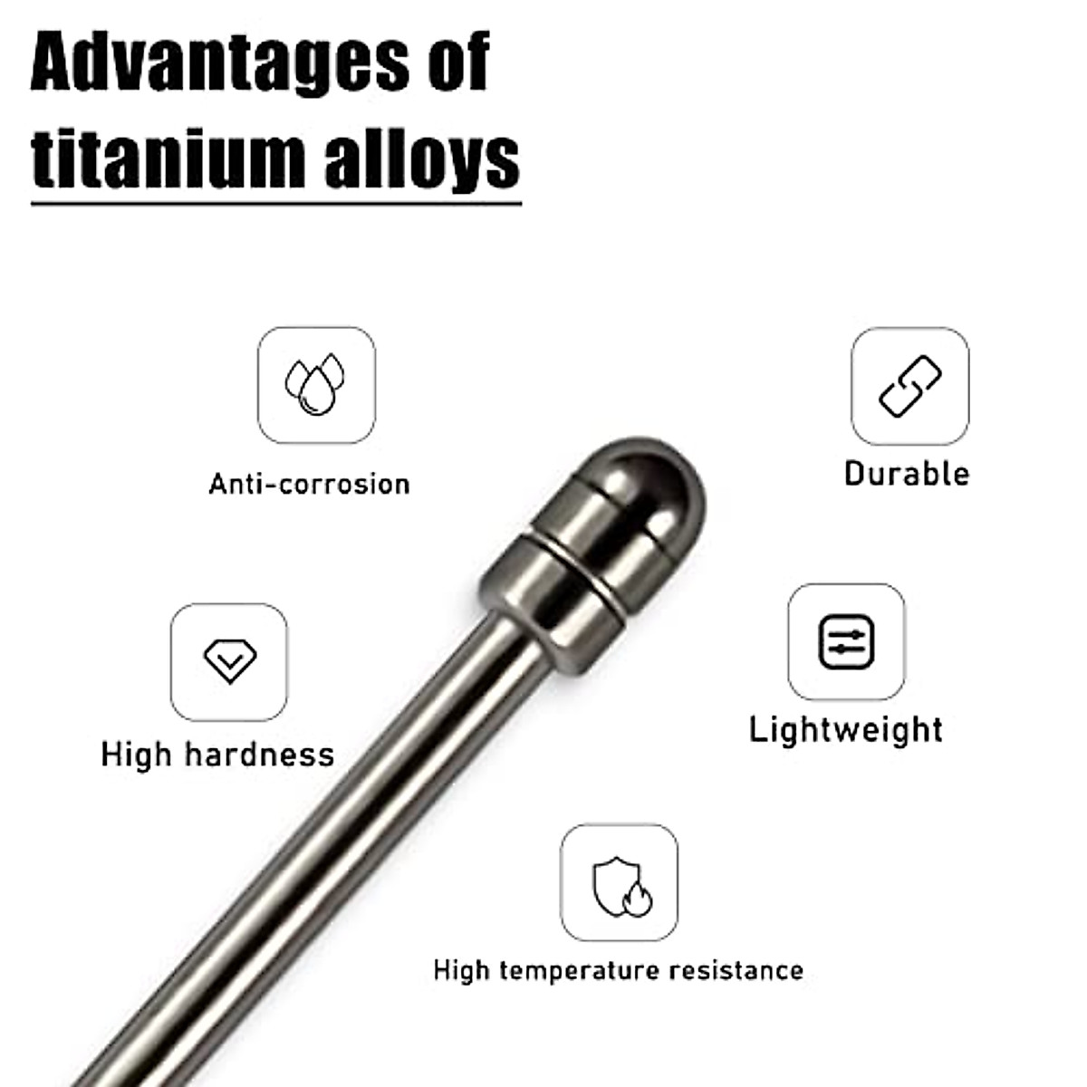 No Worn Out Titanium Alloy Fine Pencil Nibs Compatible with Wacom One Creative Pen, Replacement Hard Refill Tips fits for WACOM ONE DTC133W0A /Galaxy Tab S8 S7 Stylus,2 Pcs