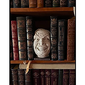 BNKK Jack Nicholson Sculpture Book Ends Library Sculpture Resin Bookend Desktop Ornament Book Shelf for Your Study,Living Room Ornament Decoration, White, (JJ04500851_whit1-6726-1800171201)