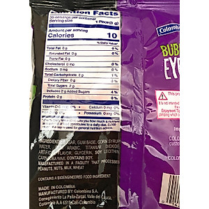 CABE Eyeballs Tutti Frutti Flavor Bubble Gum 3 Pack 35 Pieces Each pack Halloween Trick n Treat Bloodshot Eye Candy (bundle KC Tingamajig)