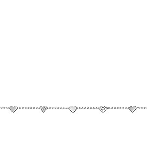 Michael Kors Women's Silver-Tone Brass Station Necklace (Model: MKJ7983040)