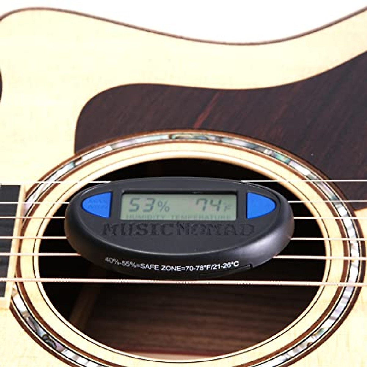 MusicNomad HONE - Guitar Hygrometer - Humidity & Temperature Monitor (MN312)