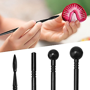 iMilotoz 18 PCS Clay Tools, Polymer Clay Sculpting Tools, Portable Double Sided Pottery Tools for Modeling, Carving, Molding, DIY Crafting, Nail Art