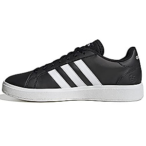 adidas Women's Grand Court Base 2.0 Tennis Shoes, Core Black-cloud White, 6.5
