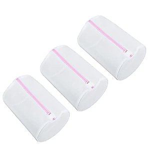 SOLUSTRE Garment Bags Mesh Washing Cylindrical Household Zipper and Bras Laundry Bags Socks Bra Bag Organizer Machine for Underwear Wash Delicates Travel Intimates Garment Bag