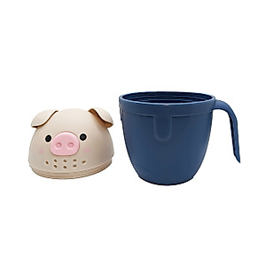 5-Star Compatible High Yield Inkjet Cartridge Replacement. Happy Pig Baby Bath Rinse Cup (Blue)