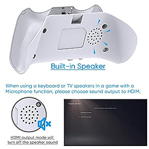 Controller Keyboard for PS5, Protable Bluetooth Keyboard Chatpad Mini Rechargable Handheld Controller Grip Keyboard Gaming Keypad for PlayStation 5 Controller