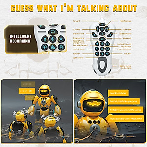 FUUY Robot Dog Toys for Girls Toys Interactive Robot Toy FollowMe Robot for Kids 5-7 Intelligent Remote Control Dog with Sing Dance AI Robotics for Kids Age 3 4 5 6 7 Chrismas Birthday Gifts Girls