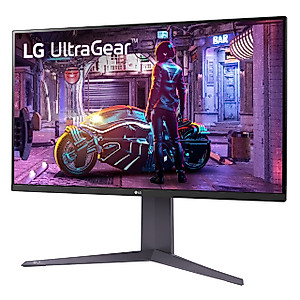 LG 32GQ750-B 32-inch Ultragear 4K UHD (3840 x 2160) Gaming Monitor, 144Hz, 1ms, AMD FreeSync Premium, HDR10, Reader Mode, Built-in Speaker, HDMI, DisplayPort, Tilt/Height/Pivot Stand, Black