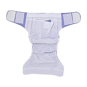 Healifty Adult Diapers Adult Incontinence Underwear Cloth Diapers for Elderly Washable Reusable Leak Protective Underwear for Women Men Purple