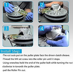 Misakomo Roller Pin Removal Tool - Clutch Roller Pin Extractor Removal Tool Compatible With Can Am Maverick X3 2017-2020