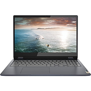 Lenovo Flex 3i 2-in-1 Chromebook for College Students,15.6 Inch FHD Touchscreen Laptop, Intel Celeron N4500, 4GB RAM, 64GB eMMC+128GB SD Card, Intel UHD Graphics, Chrome OS, Abyss Blue, PCM