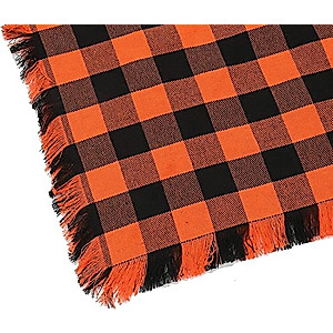 Fall Dog Bandana Autumn Thanksgiving Plaid Reversible Triangle Bibs Scarf Accessories for Dogs Pet