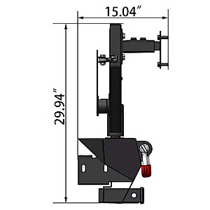 LUYWTE For 2007-2018 Wrangler JK Steel Rear Bumper With Tire Carrier&Lights&D-Rings（Not fit 2018 Wrangler JL）
