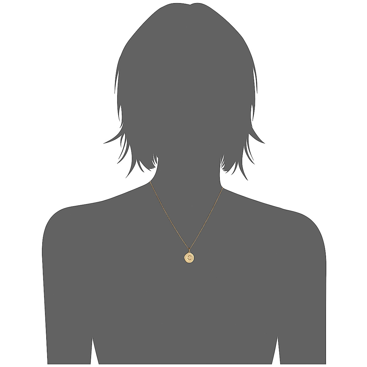 Kate Spade New York Kate Spade Initial Pendant C Gold One Size