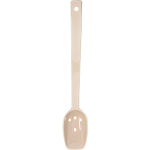 CFS 447106 Perforated Buffet / Salad Serving Spoon, 0.8 oz, Beige