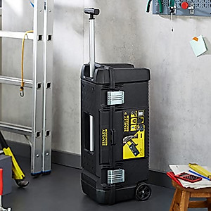 STANLEY FMST1-75761 Tools 175761 FatMax Structural Foam Toolbox with Telescopic Handle, Yellow/Black