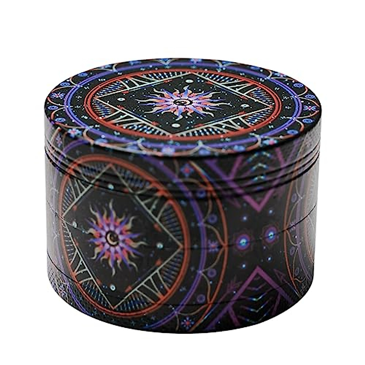2.5" Grinder, Premium Stainless Steel Manual Grinder,Compact Size with Unique Pattern Design, Versatile Grinder(divination)