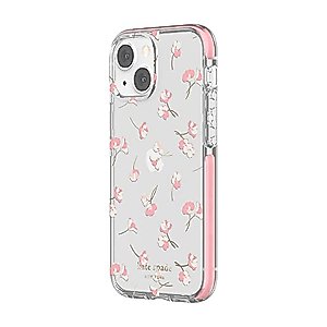 Kate Spade New York Defensive Hardshell Case for iPhone 13 Mini - Falling Poppies