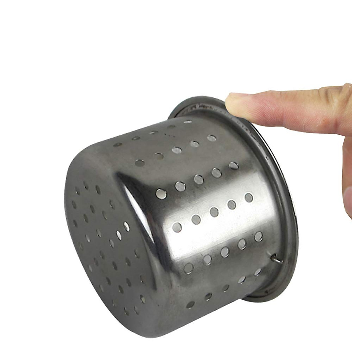 Talea SUS304 Stainless Steel Deep Sink Strainer Inner Basket QS197C010 Replacement For Kitchen Drainer